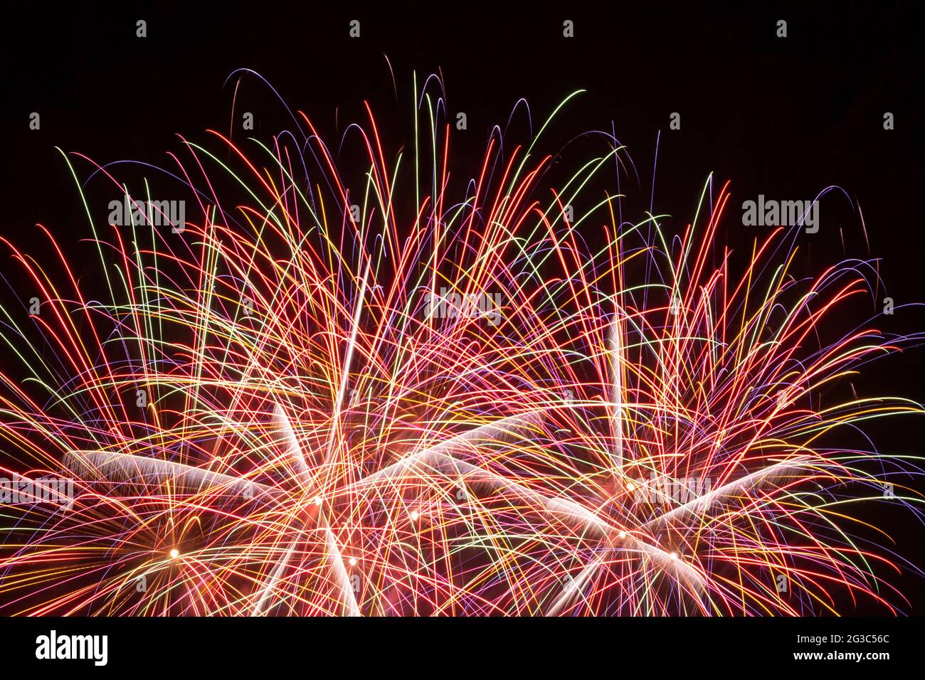 Multicolor fireworks hi-res stock photography and images - Alamy