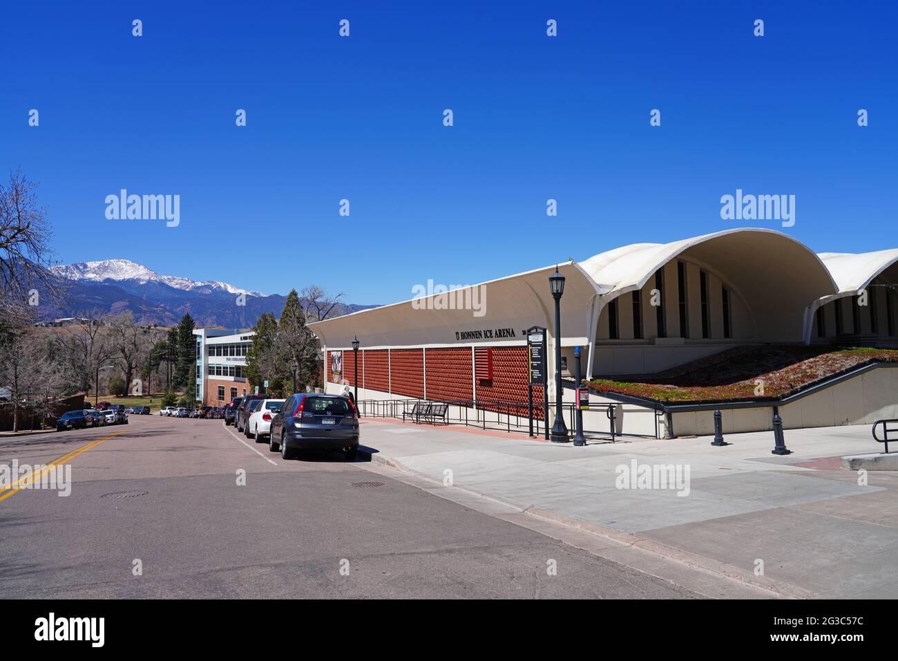 COLORADO SPRINGS, CO- 9 APR 2021- View of the campus of Colorado ...