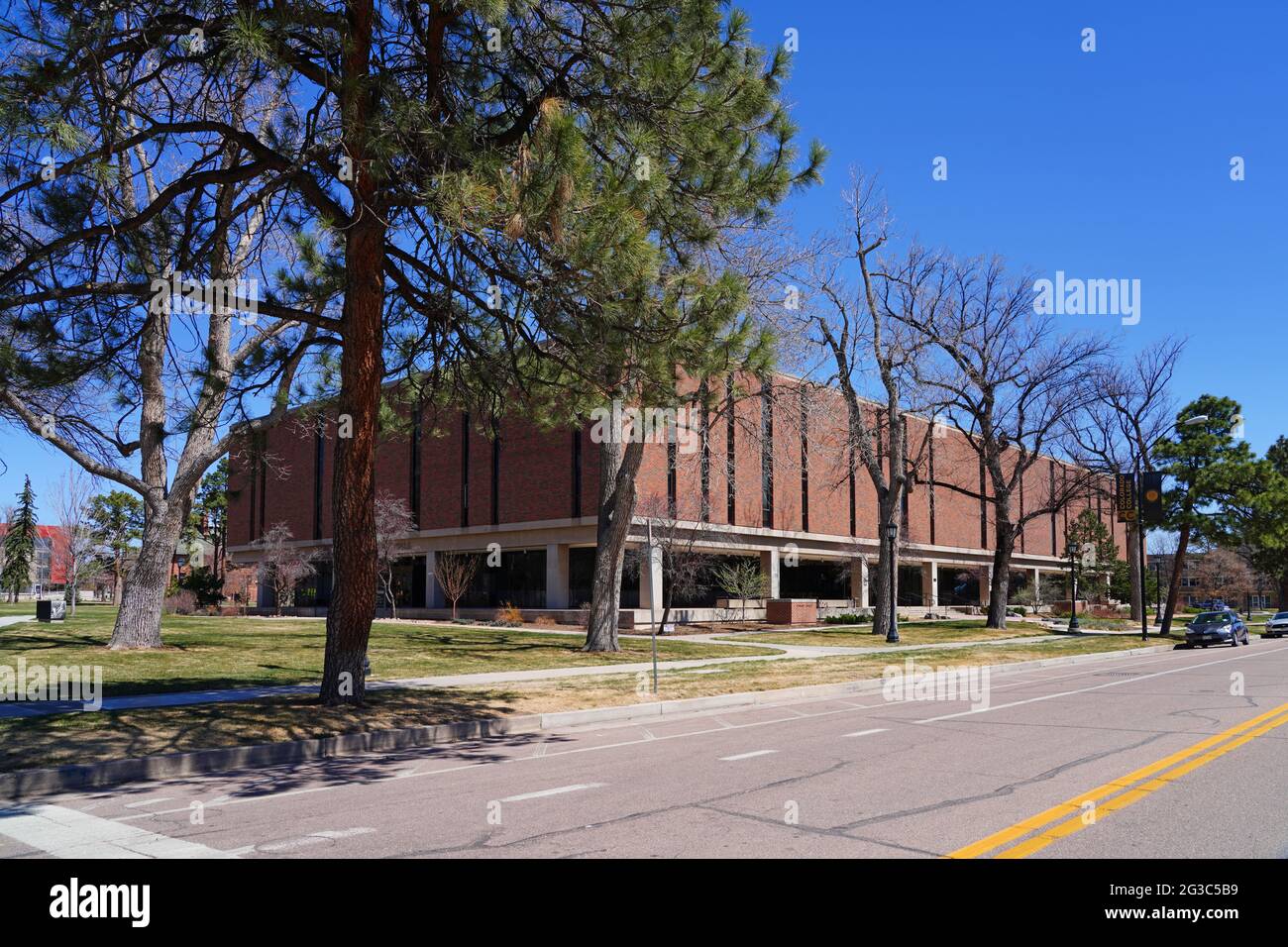 COLORADO SPRINGS, CO- 9 APR 2021- View of the campus of Colorado ...
