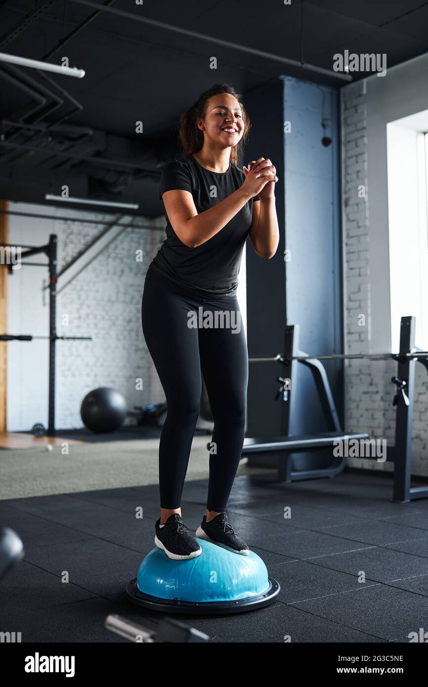 Balancing squat exercise hi-res stock photography and images - Alamy