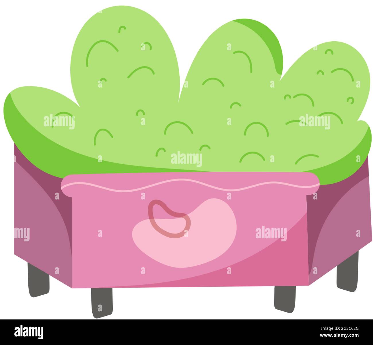 Pink heart shaped present Stock Vector Images - Alamy