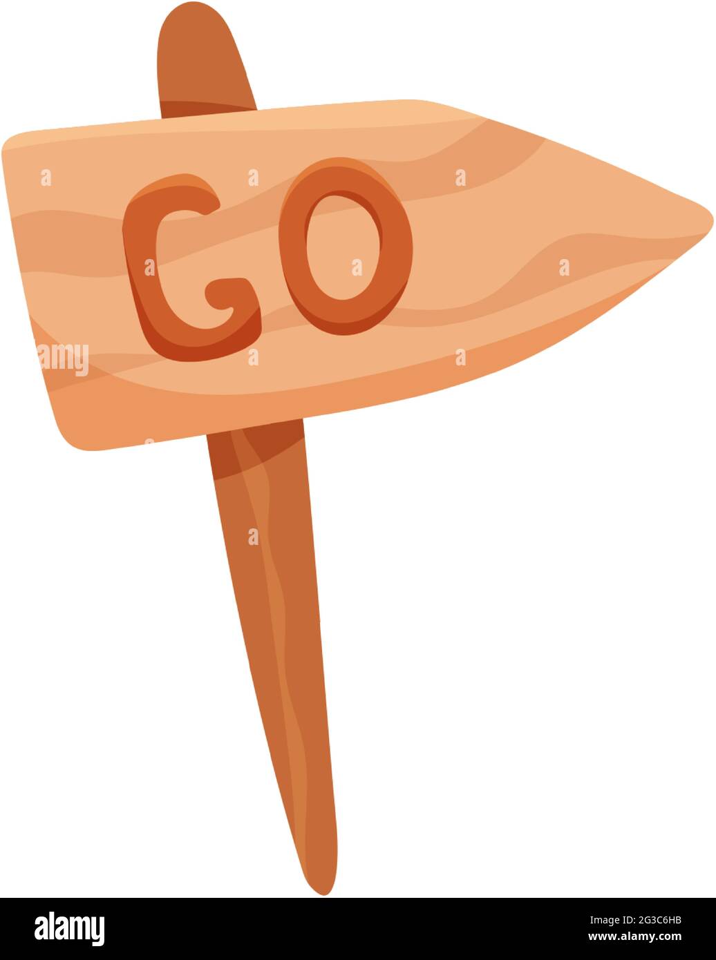 Sign pointer. Vector illustration in flat style Stock Vector Image ...