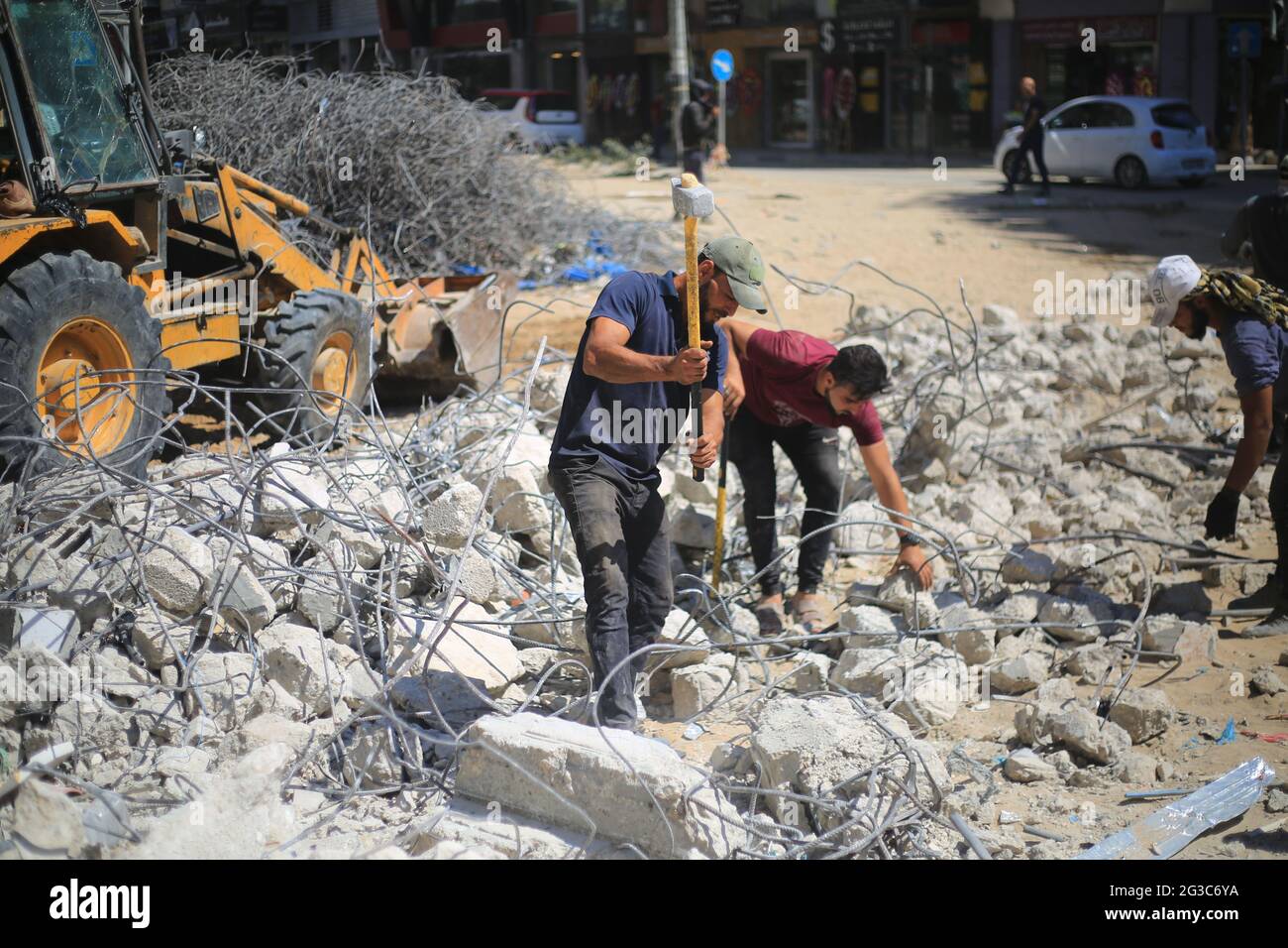 Gaza city, The Gaza Strip, Palestine. 15th June, 2021. Palestinian ...