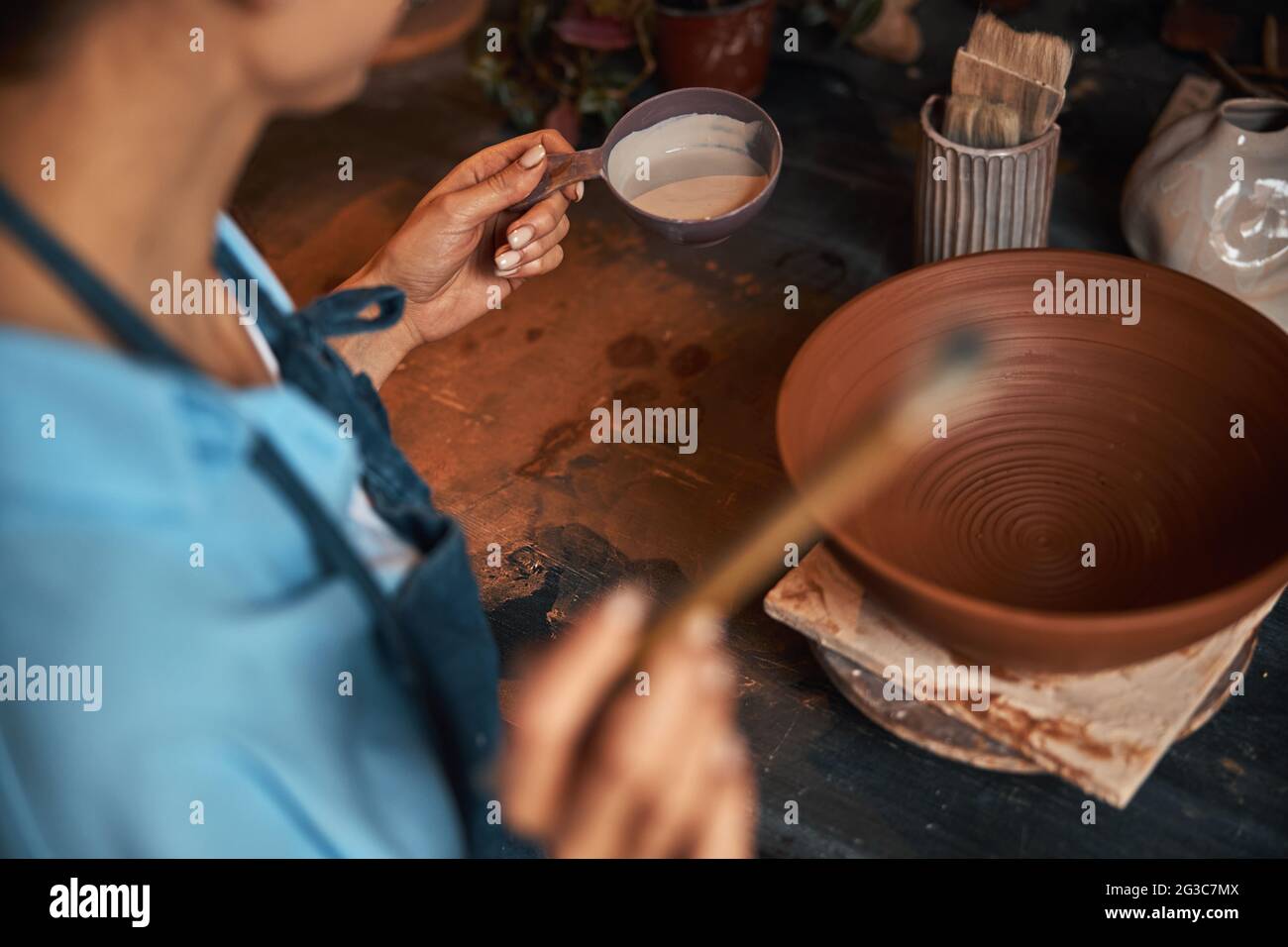 Ceramic painting process hi-res stock photography and images - Alamy