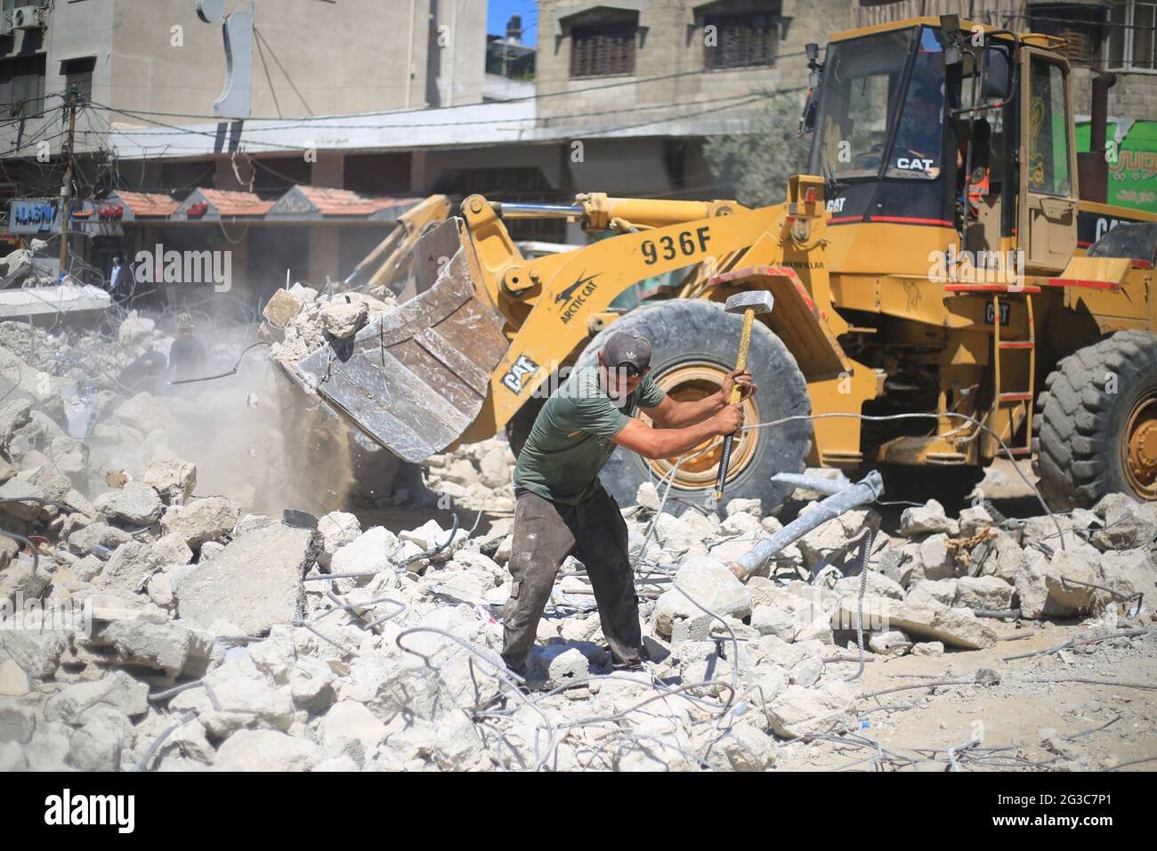 Gaza city, The Gaza Strip, Palestine. 15th June, 2021. Palestinian ...