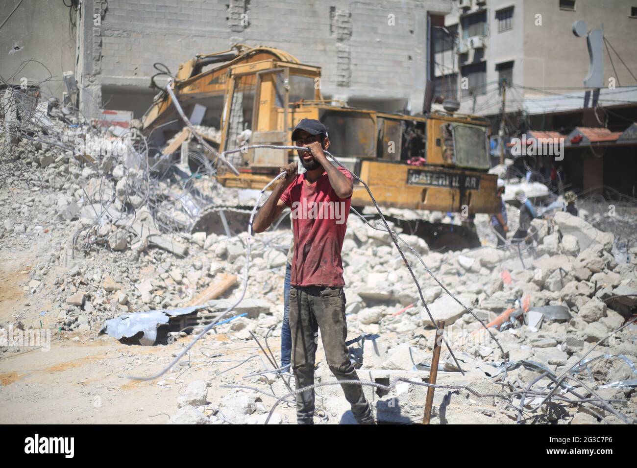 Gaza city, The Gaza Strip, Palestine. 15th June, 2021. Palestinian ...