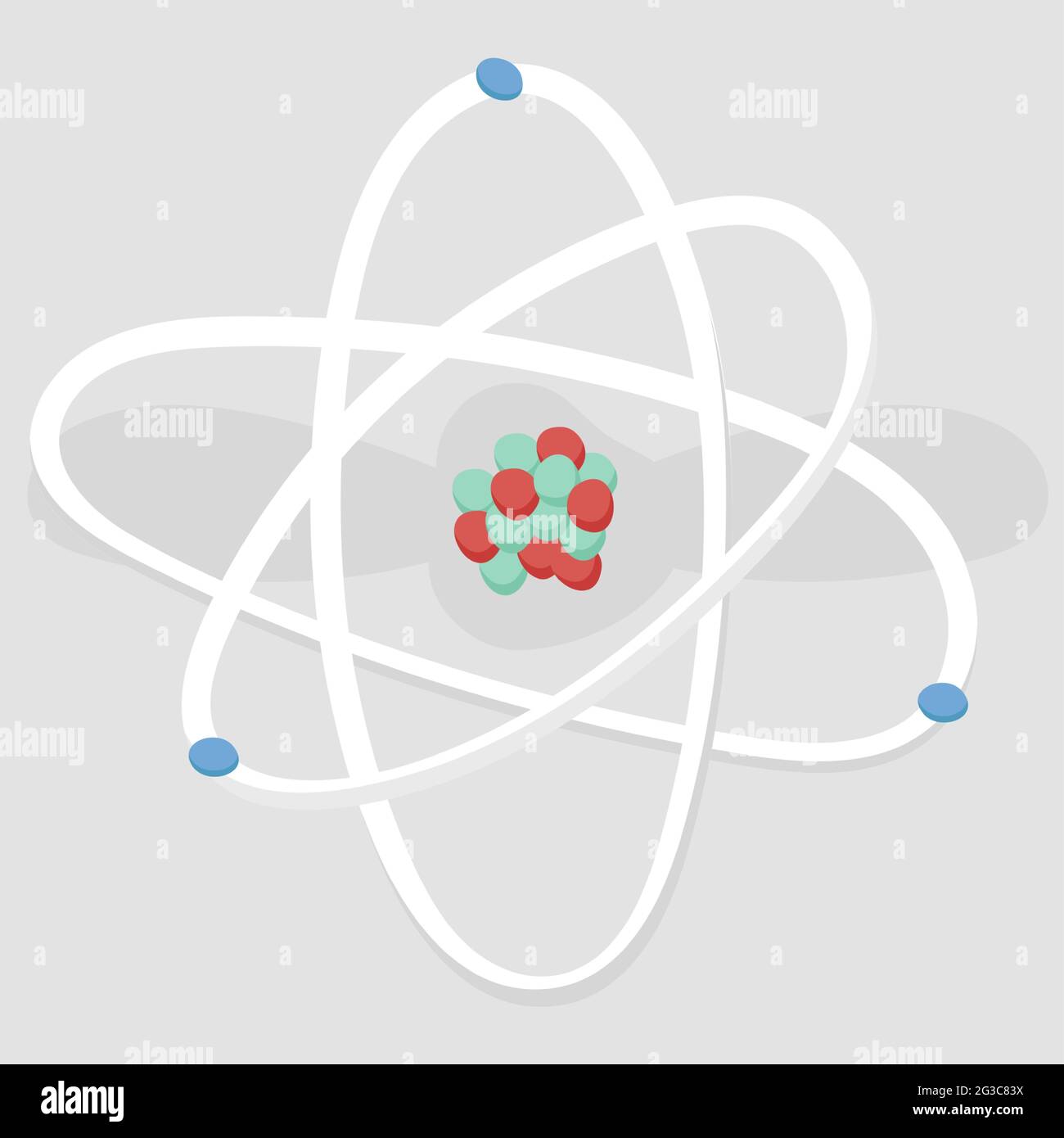 atom isolated on white background Stock Vector Image & Art - Alamy