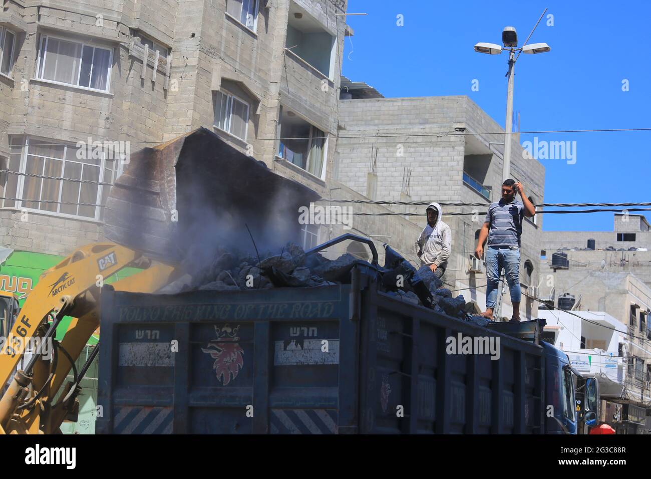 Gaza city, The Gaza Strip, Palestine. 15th June, 2021. Palestinian ...