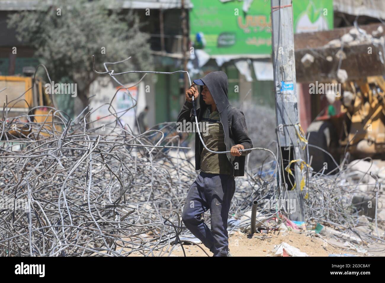 Gaza city, The Gaza Strip, Palestine. 15th June, 2021. Palestinian ...