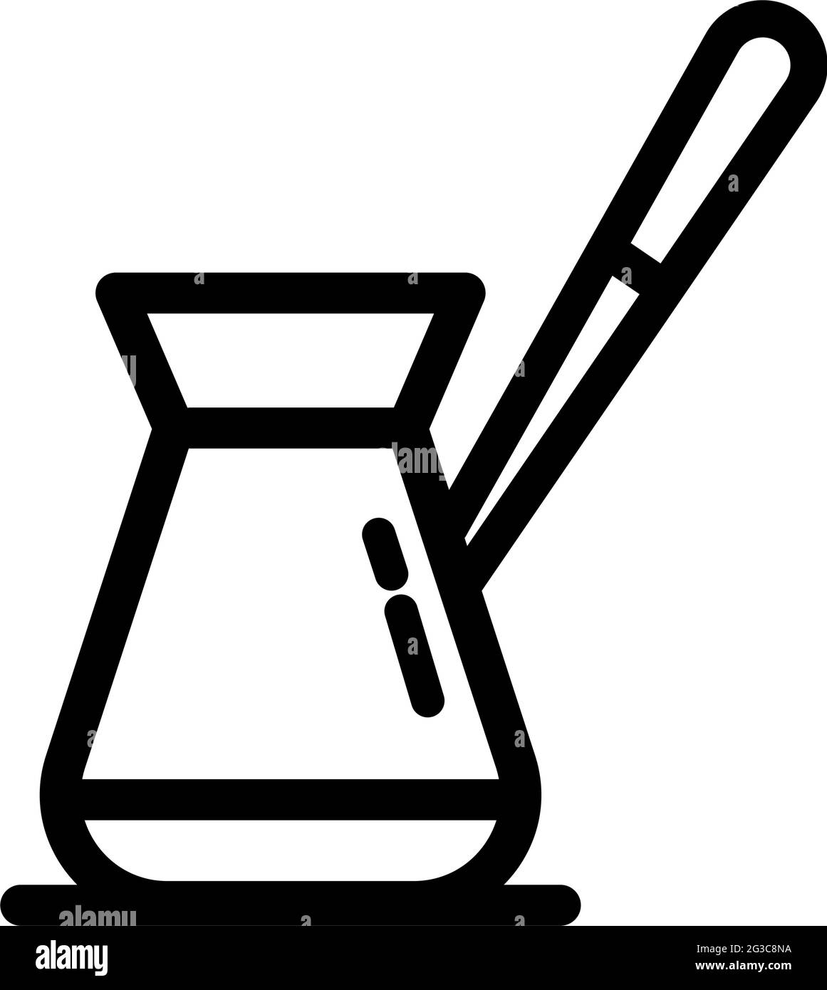 Copper coffee pot on hot Stock Vector Images - Alamy