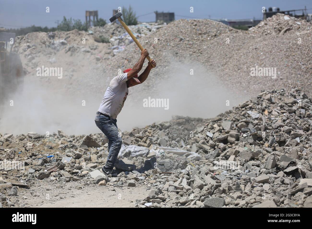 Gaza city, The Gaza Strip, Palestine. 15th June, 2021. Palestinian ...