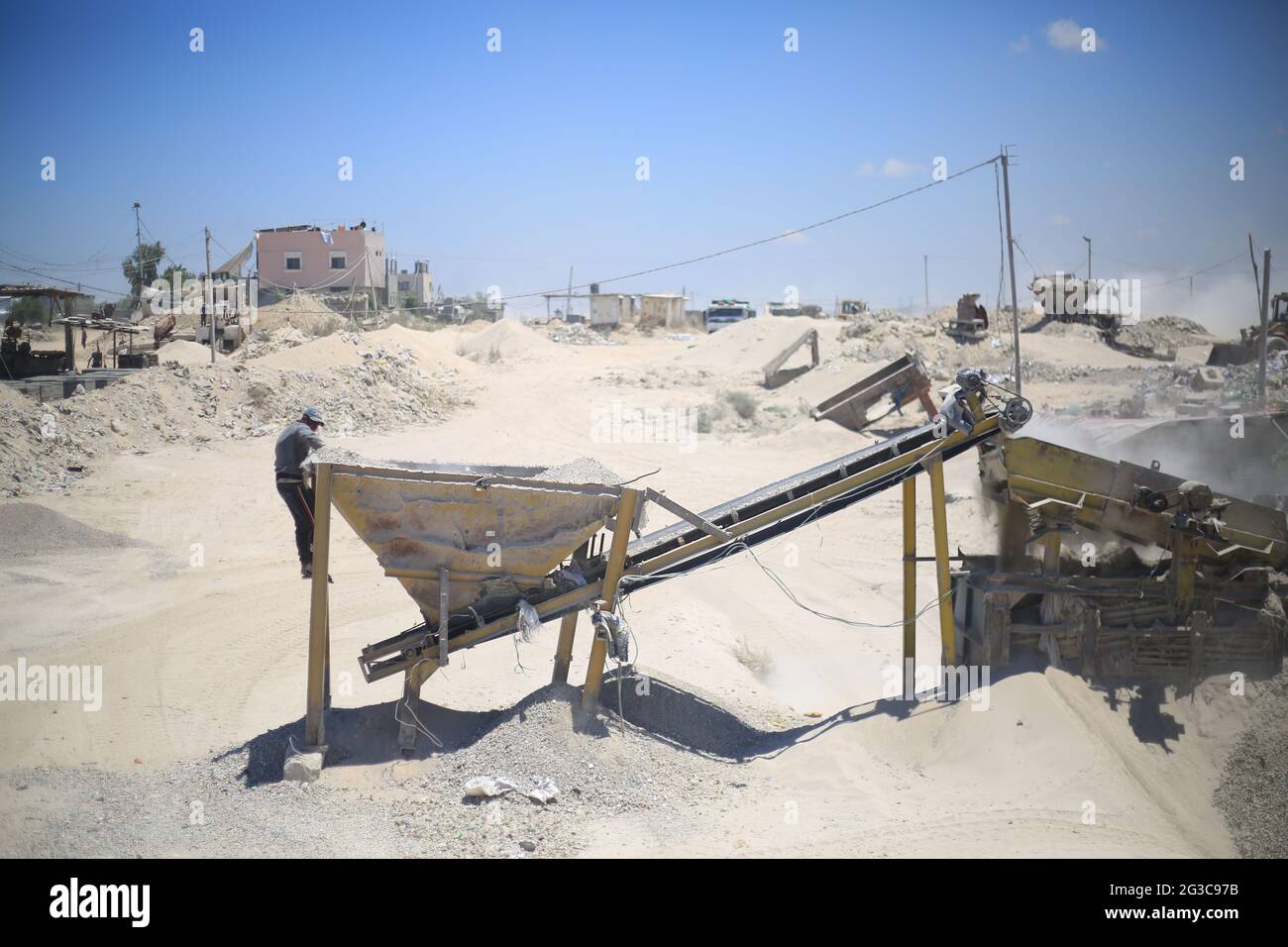 Gaza city, The Gaza Strip, Palestine. 15th June, 2021. Palestinian ...