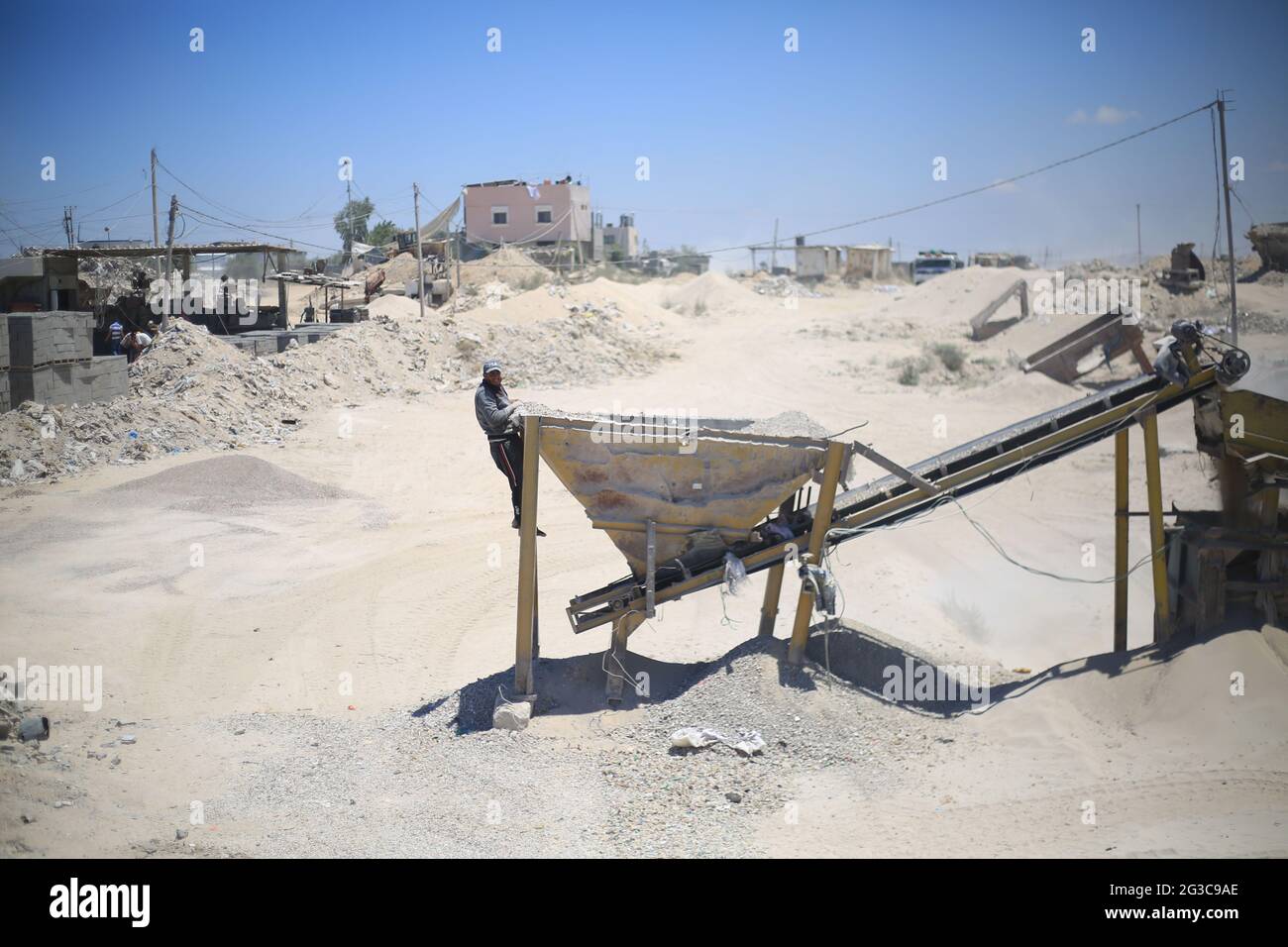 Gaza city, The Gaza Strip, Palestine. 15th June, 2021. Palestinian ...