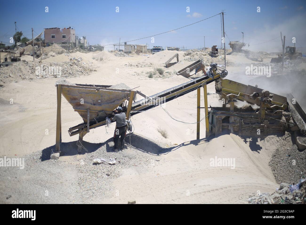 Gaza city, The Gaza Strip, Palestine. 15th June, 2021. Palestinian ...