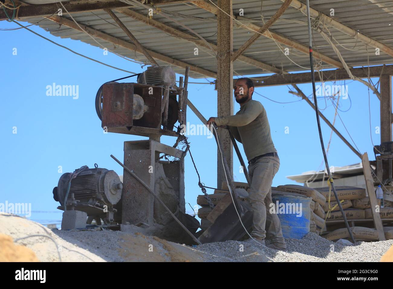 Gaza city, The Gaza Strip, Palestine. 15th June, 2021. Palestinian ...
