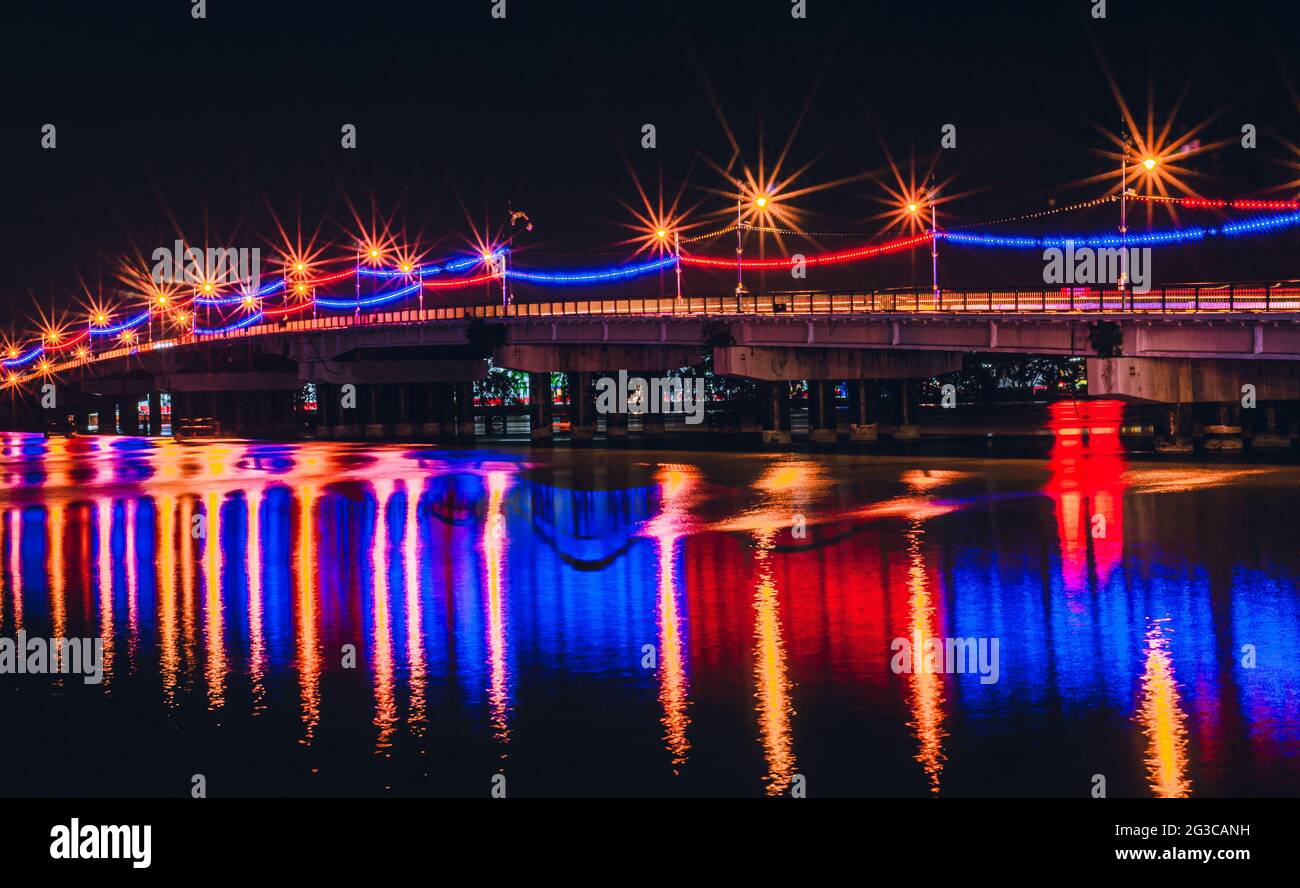 Iconic Muar Bridge Stock Photo - Alamy