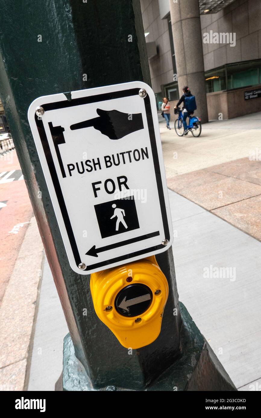 Pedestrian crossing button hi-res stock photography and images - Alamy