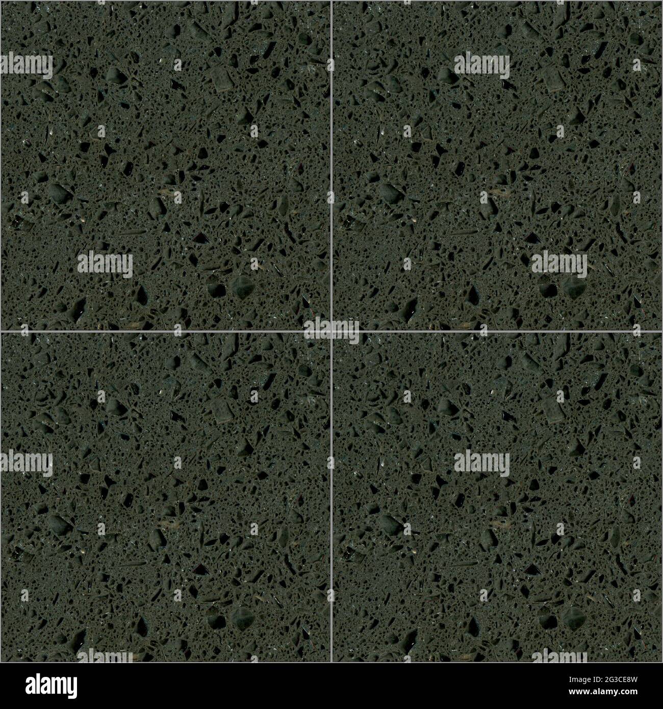 Square seamless black quartz ceramic mosaic tile texture stone ...