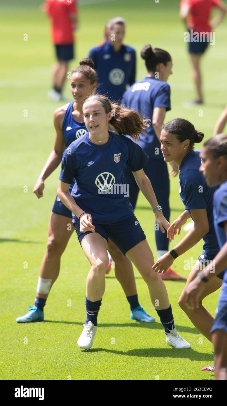 Austin, Texas, USA. 15th June, 2021. Defendeer TIERNA DAVIDSON and ...