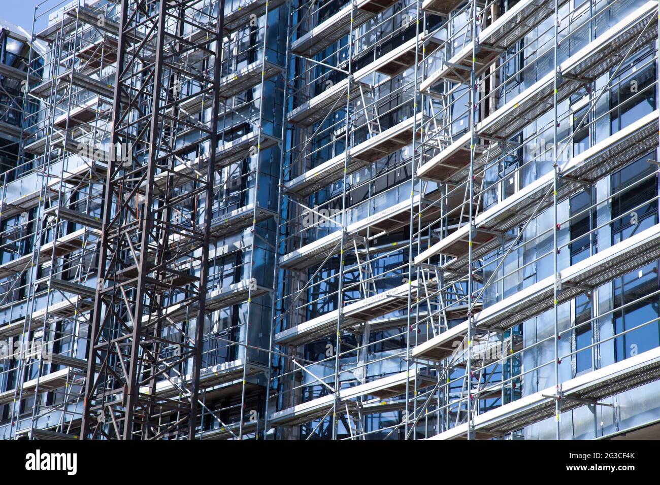 New building under construction. Side view Stock Photo - Alamy