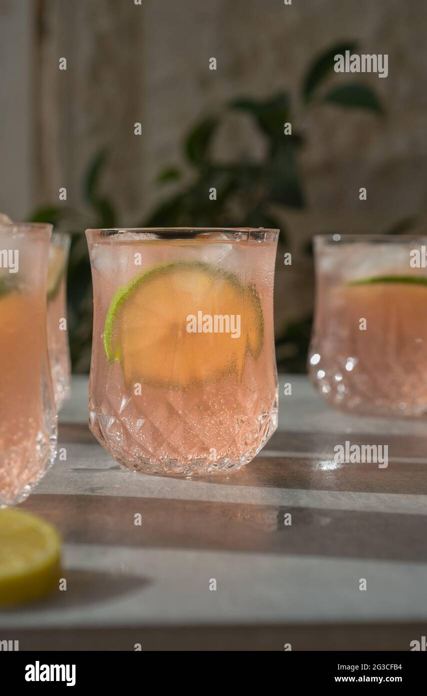 lime sparkle juice Stock Photo - Alamy