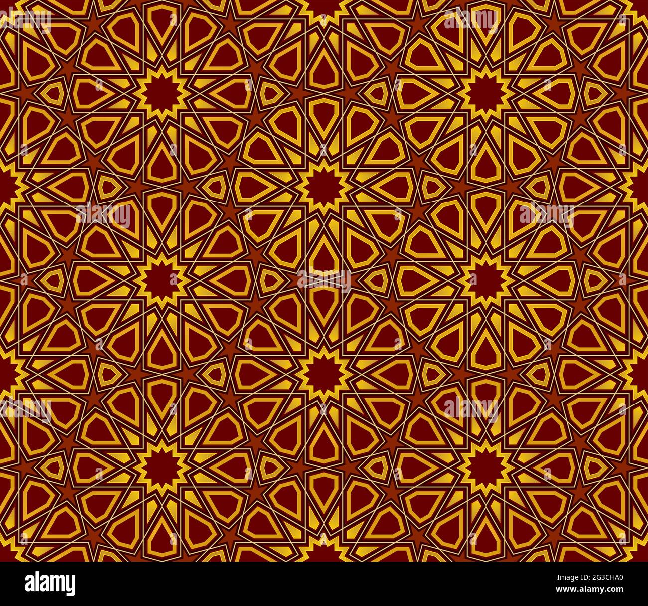 Islamic star gold pattern hi-res stock photography and images - Alamy