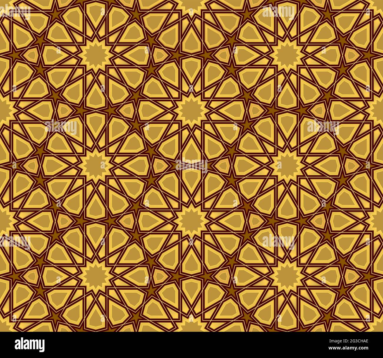 Islamic Star Vector Pattern, Golden background Stock Vector Image & Art ...
