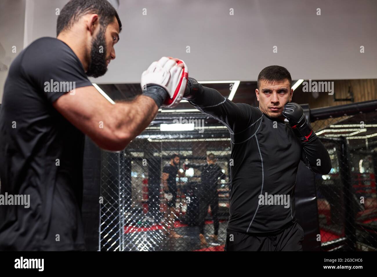 Two young men fighting aggressive hi-res stock photography and images ...