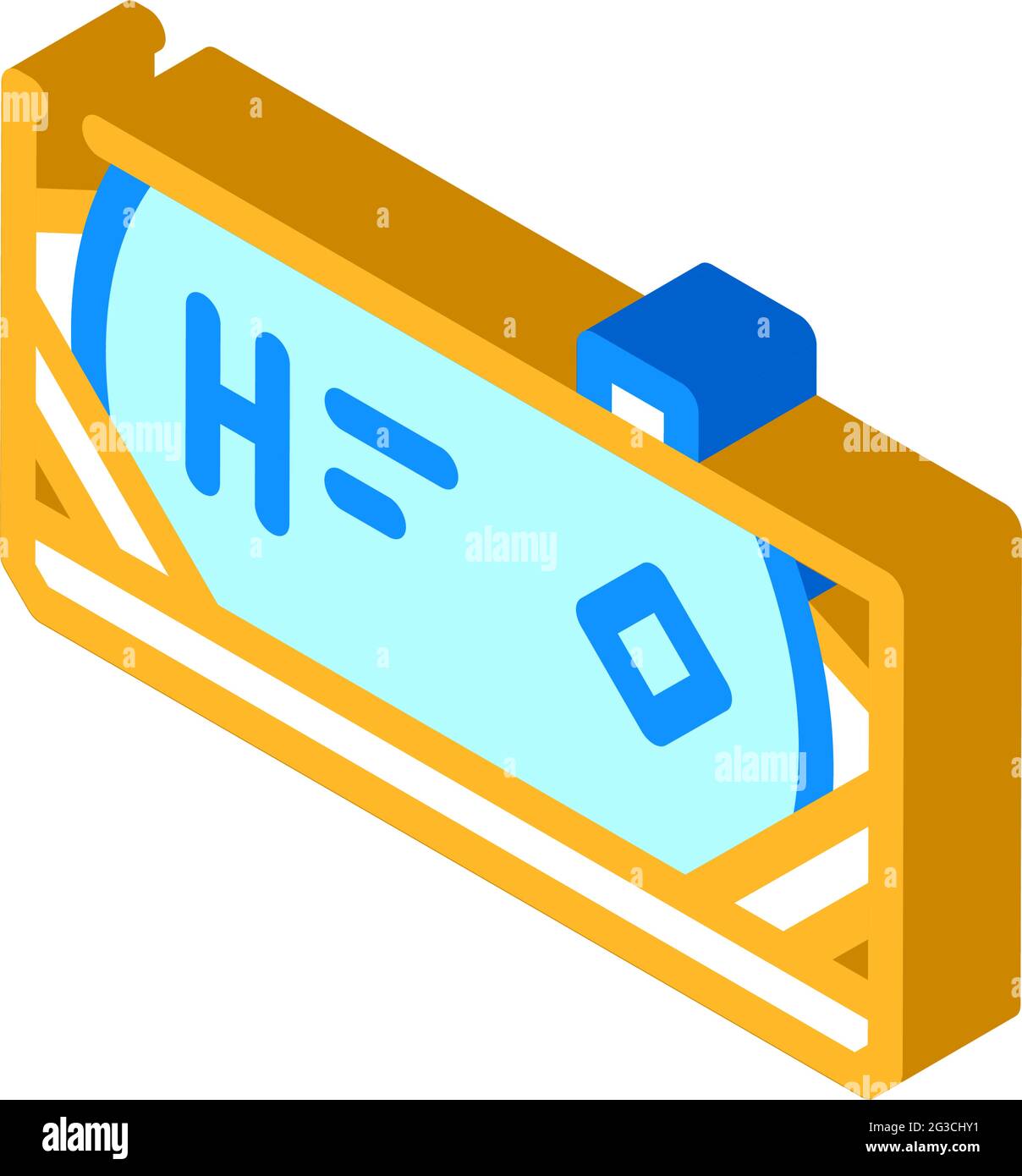 transport tank hydrogen isometric icon vector illustration Stock Vector ...