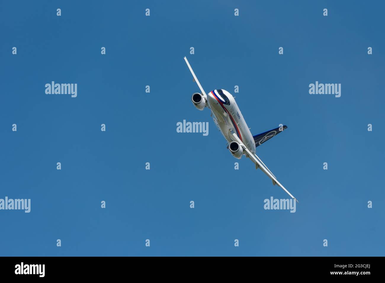 Civil Aviation. Airplane flight in the sky. Passenger plane Stock Photo ...
