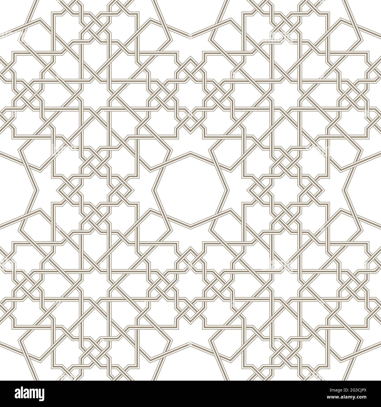 Arabesque Star Pattern with Grunge Light Grey Background, Vector ...