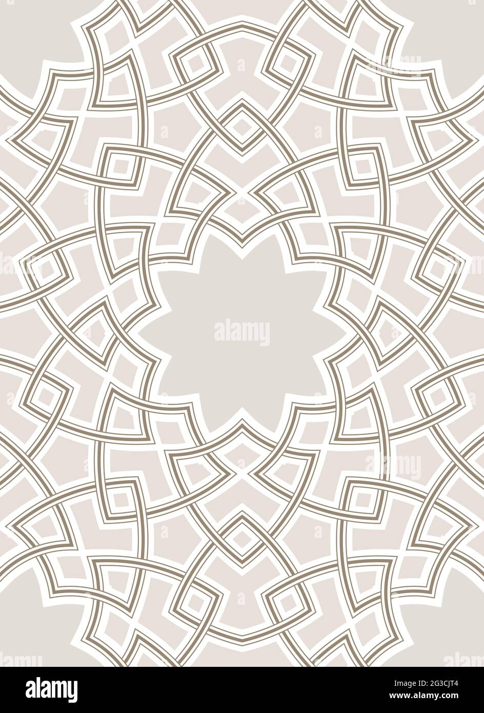 Arabesque grey lines pattern, Vector Illustration Stock Vector Image ...