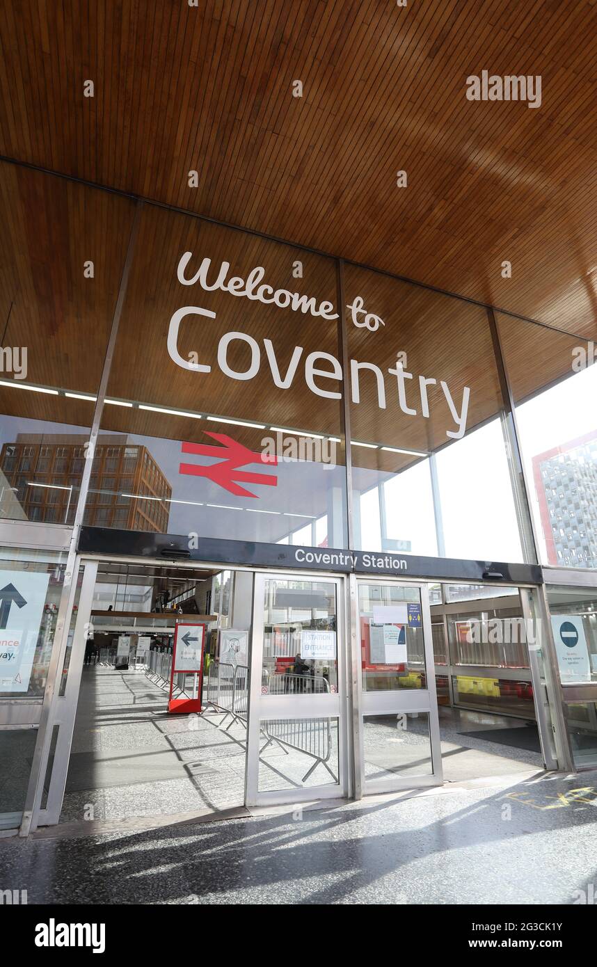 Coventry train station, Warwickshire, UK Stock Photo - Alamy