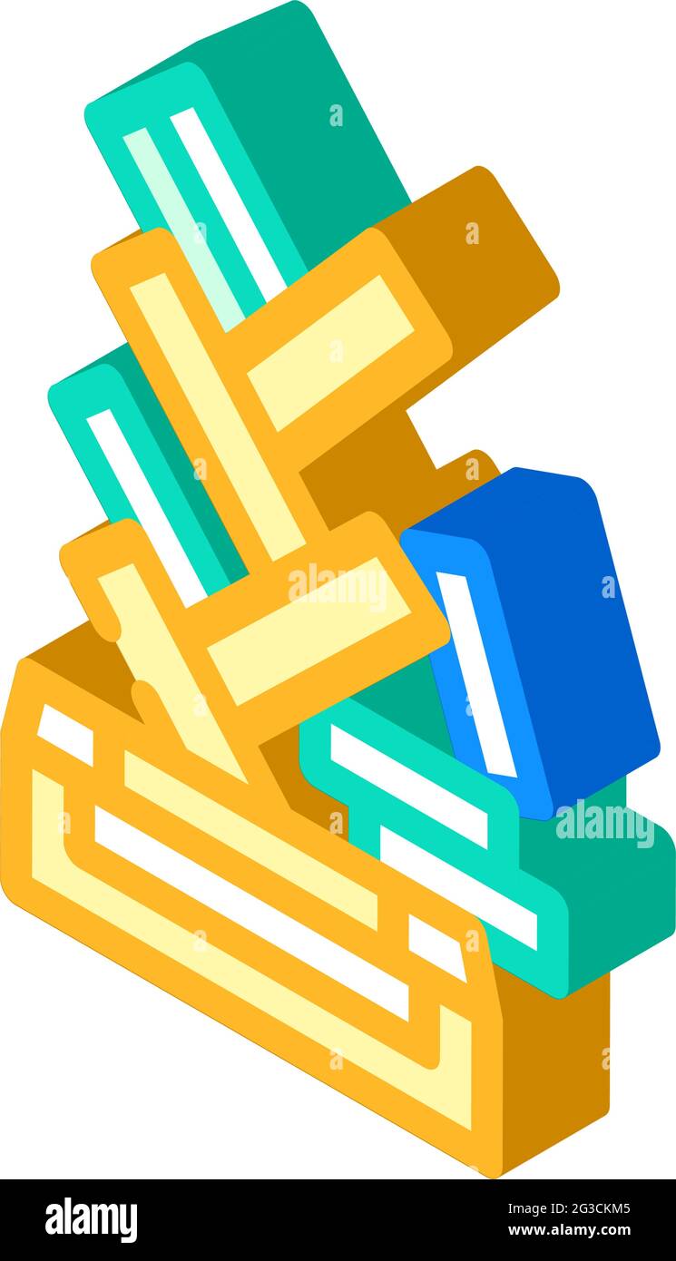 design shelf furniture isometric icon vector illustration Stock Vector ...