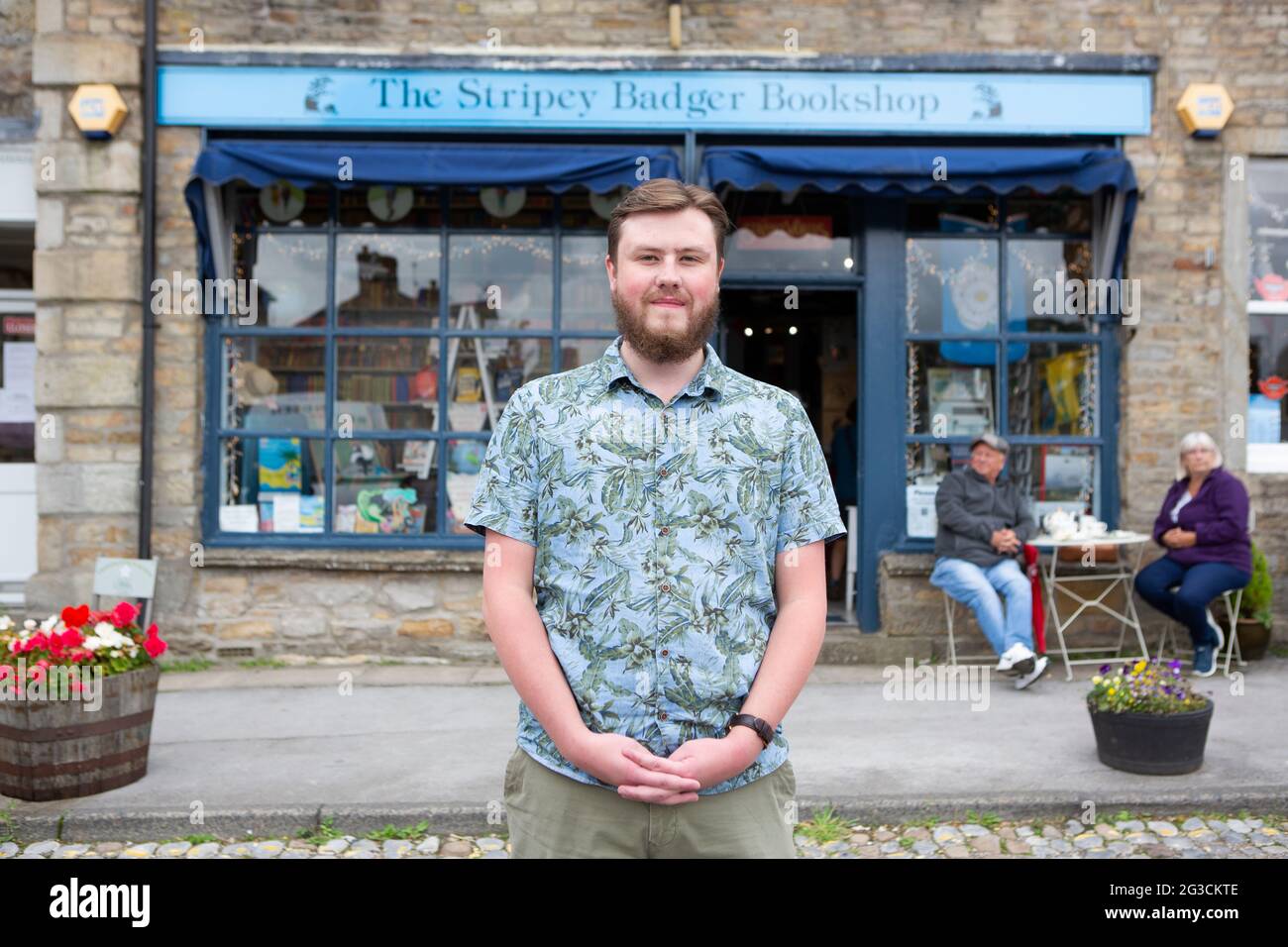 James Firth (23), the co-owner of The Stripey Badger Bookshop in ...