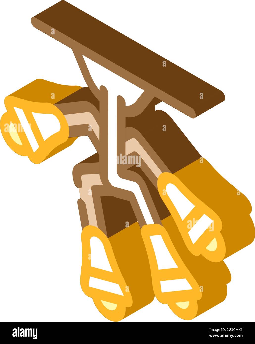 design chandelier isometric icon vector illustration Stock Vector Image ...