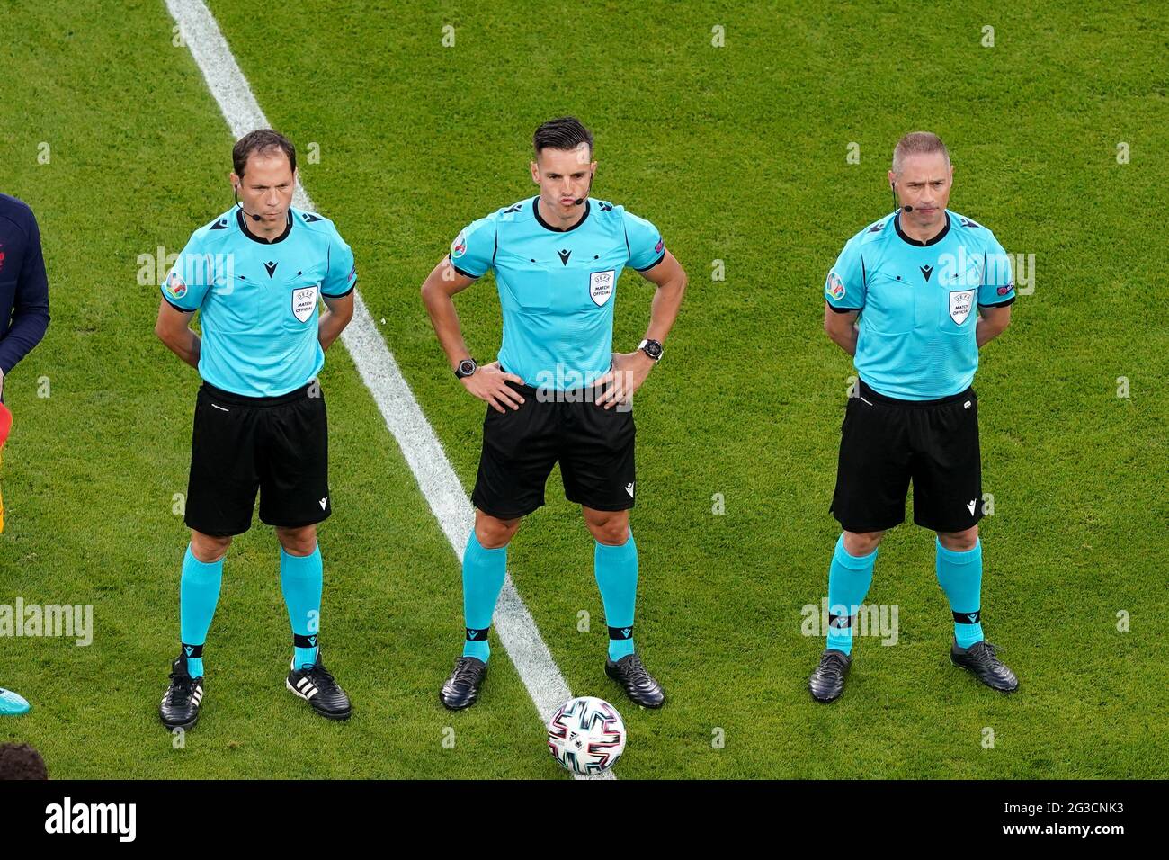 MUNICH, GERMANY - JUNE 15: Referee Carlos Del Cerro Grande during the ...