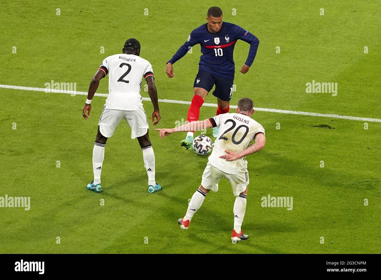 MUNICH, GERMANY - JUNE 15: Kylian Mbappe of France during the UEFA Euro ...