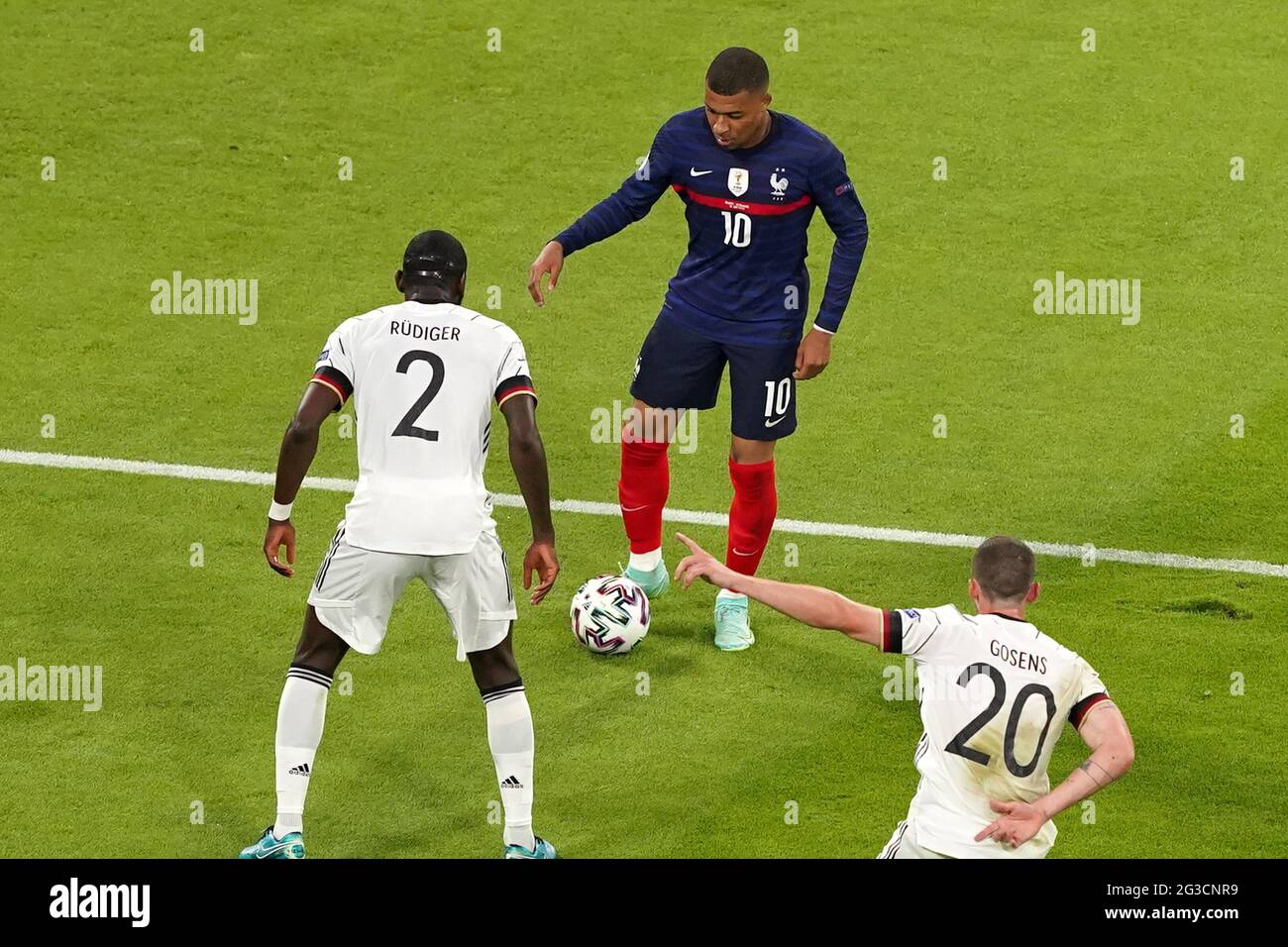 MUNICH, GERMANY - JUNE 15: Kylian Mbappe of France during the UEFA Euro ...