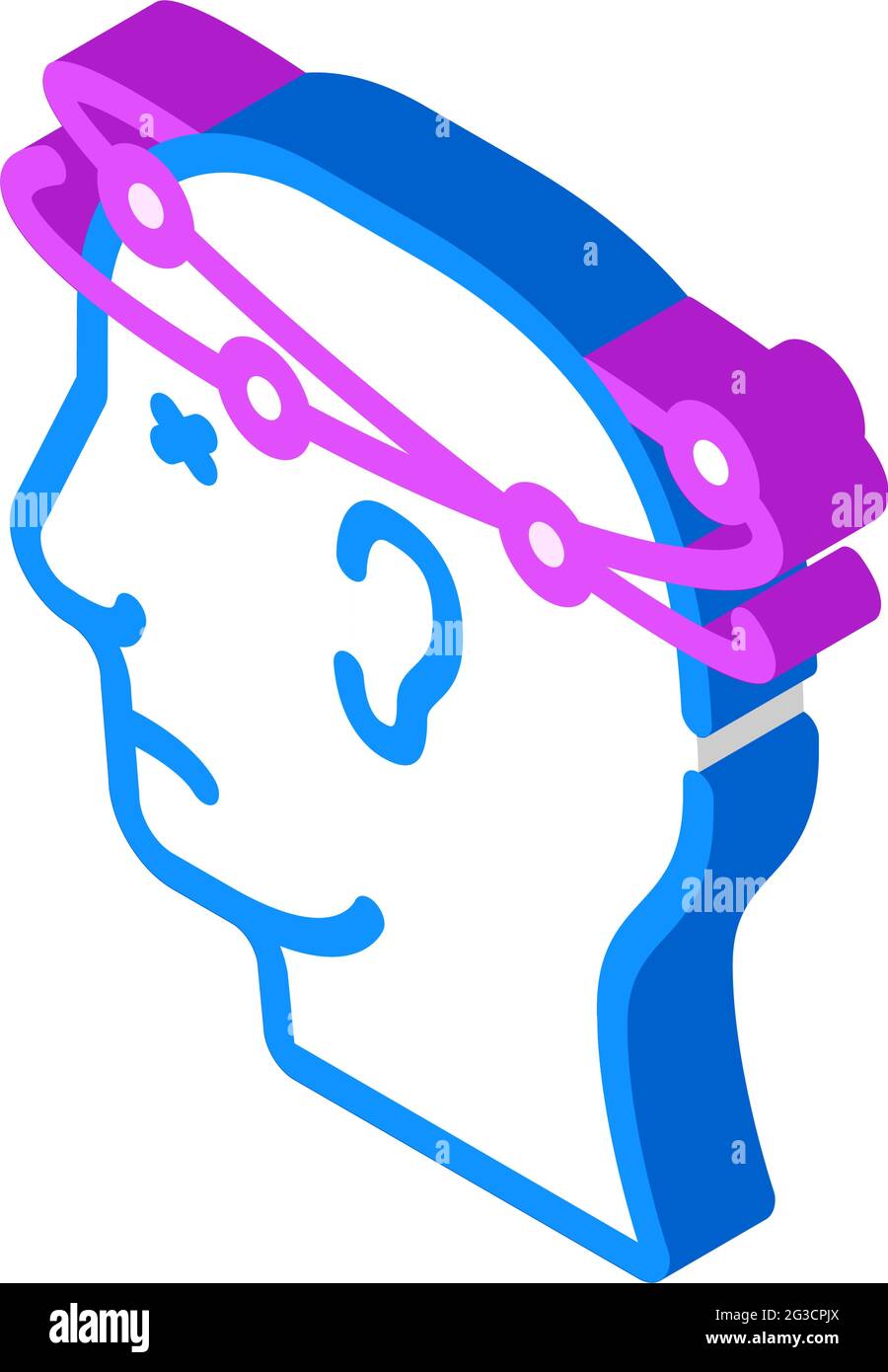 disorientation neurosis isometric icon vector illustration Stock Vector ...