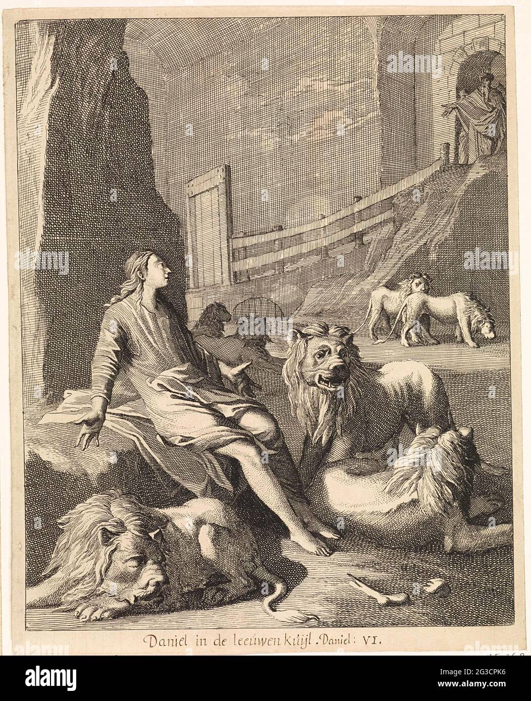 Daniel in the lion's owl Stock Photo - Alamy