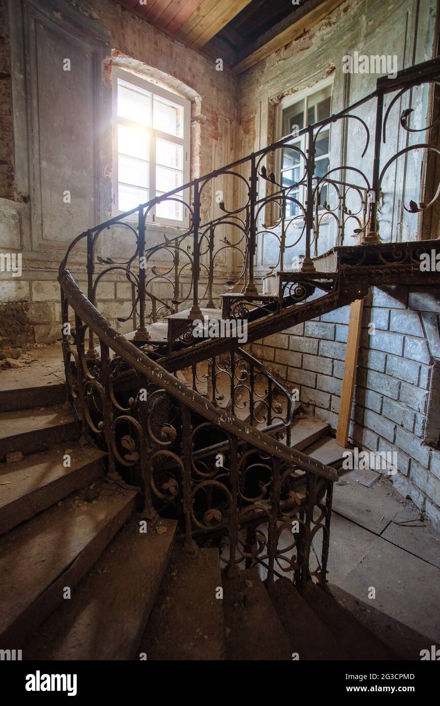 Old Spiral Staircase Room