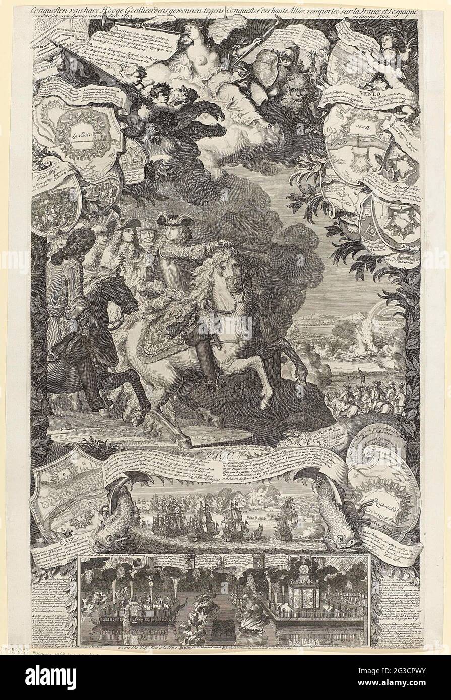 Victory of the Allies on the French and Spaniards in the year 1702 ...