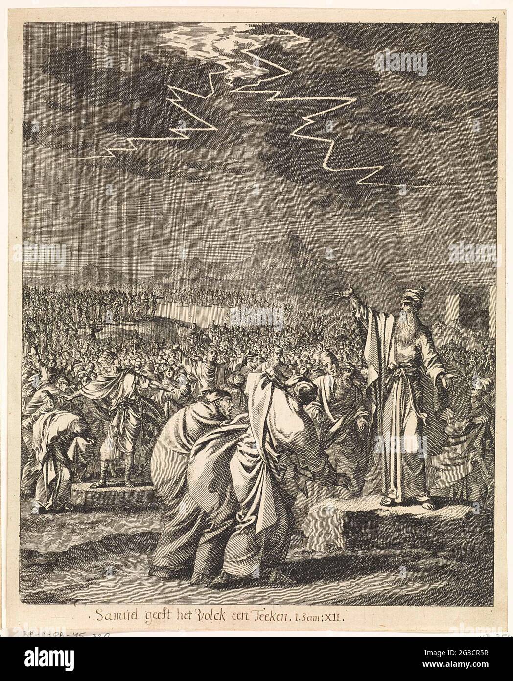 Samuel and the people get a sign Stock Photo - Alamy