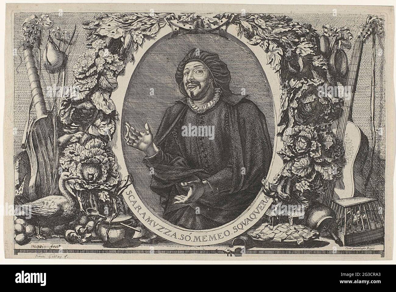 The Italian actor Tiberio Fiorelli in the role of Scaramuccia ...