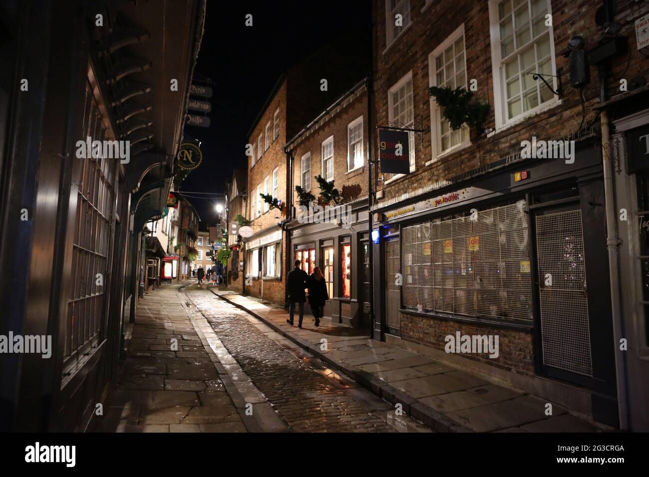The famous Shambles in York city centre, north Yorkshire. The Shambles ...