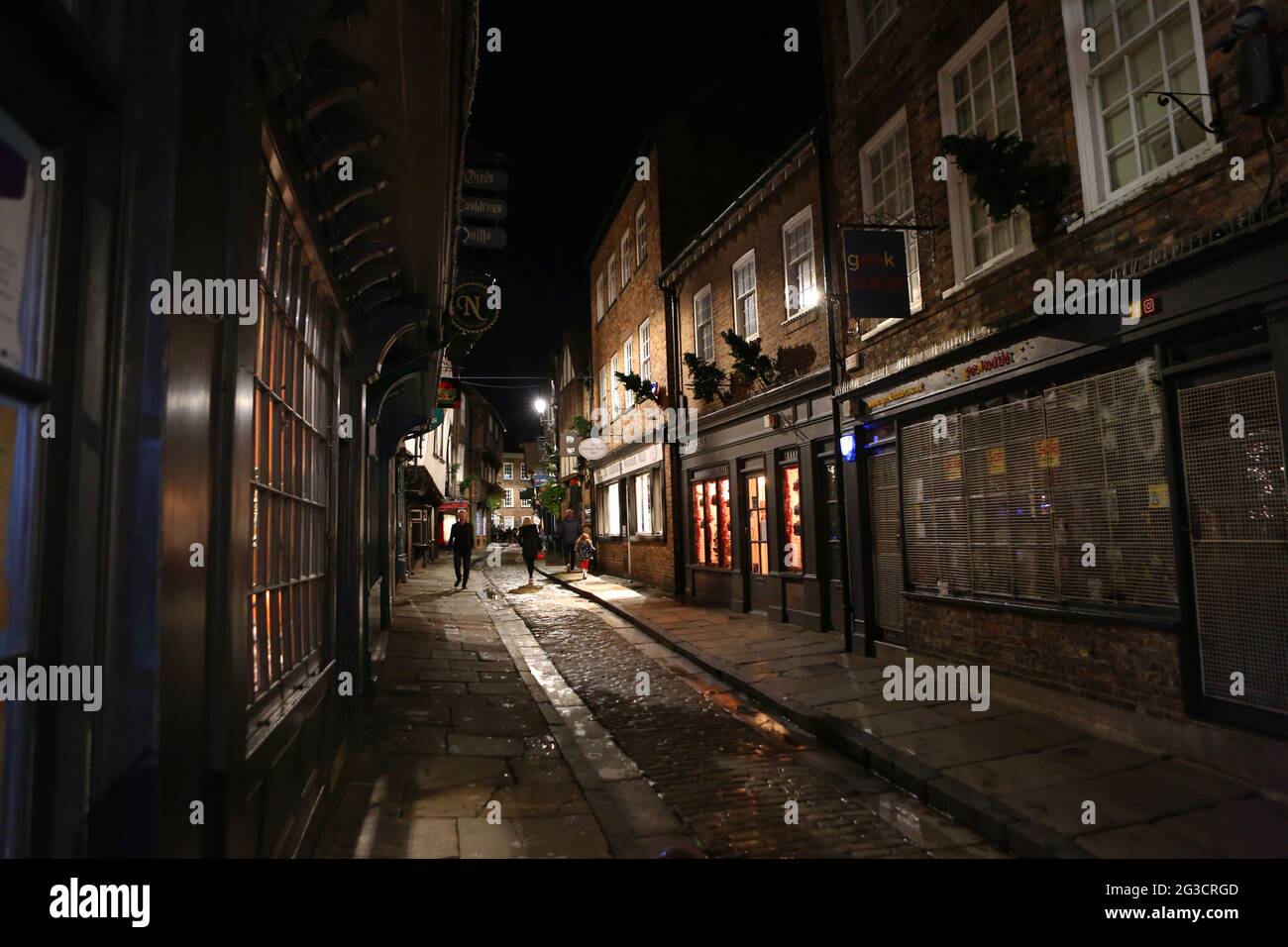 The famous Shambles in York city centre, north Yorkshire. The Shambles ...