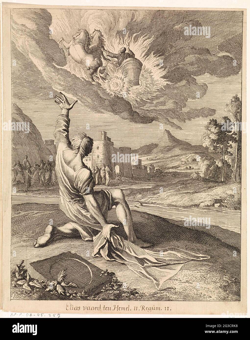 Elisa sees the Ascension of Elijah Stock Photo - Alamy