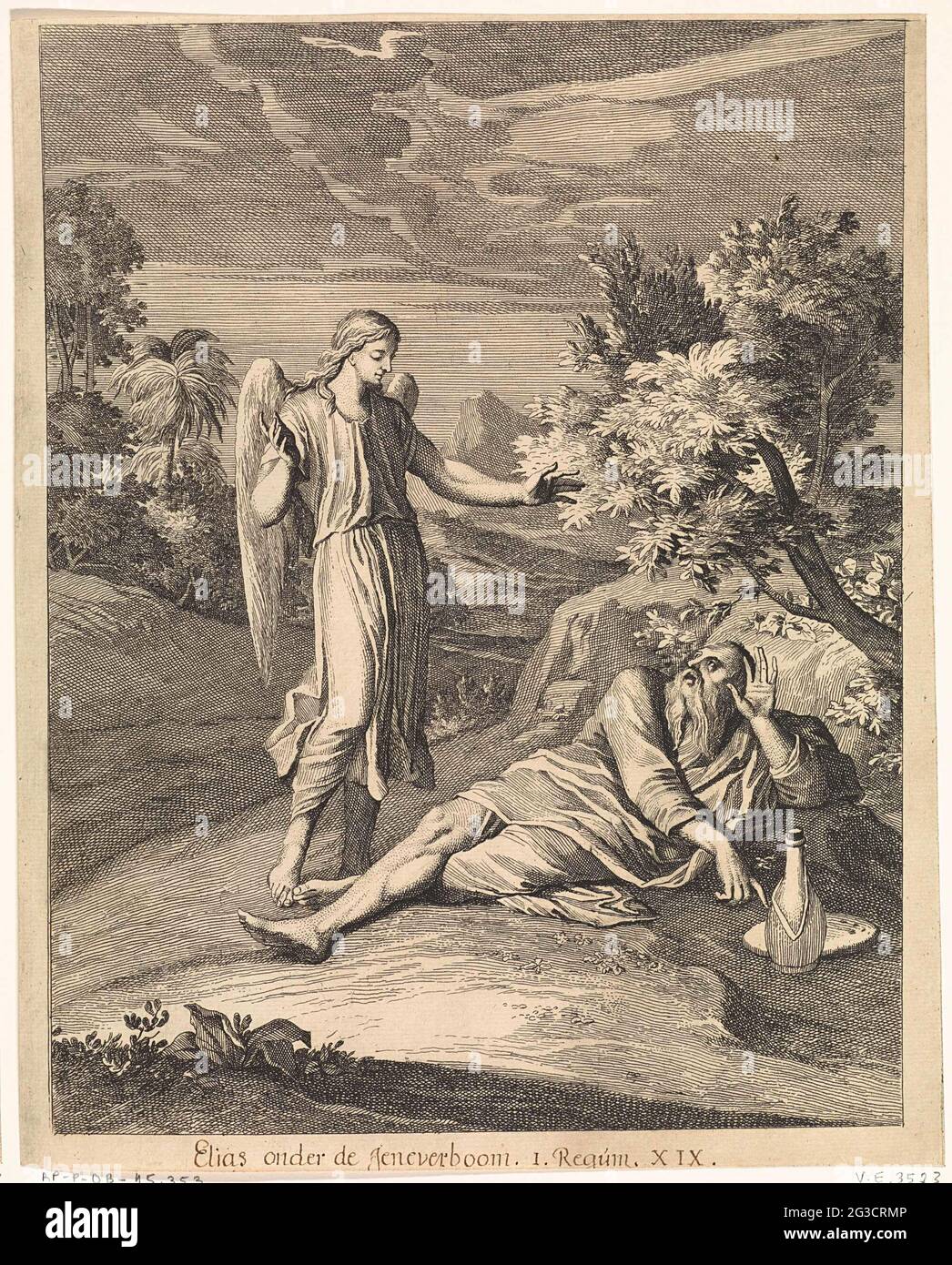 Elijah and the angel Stock Photo - Alamy