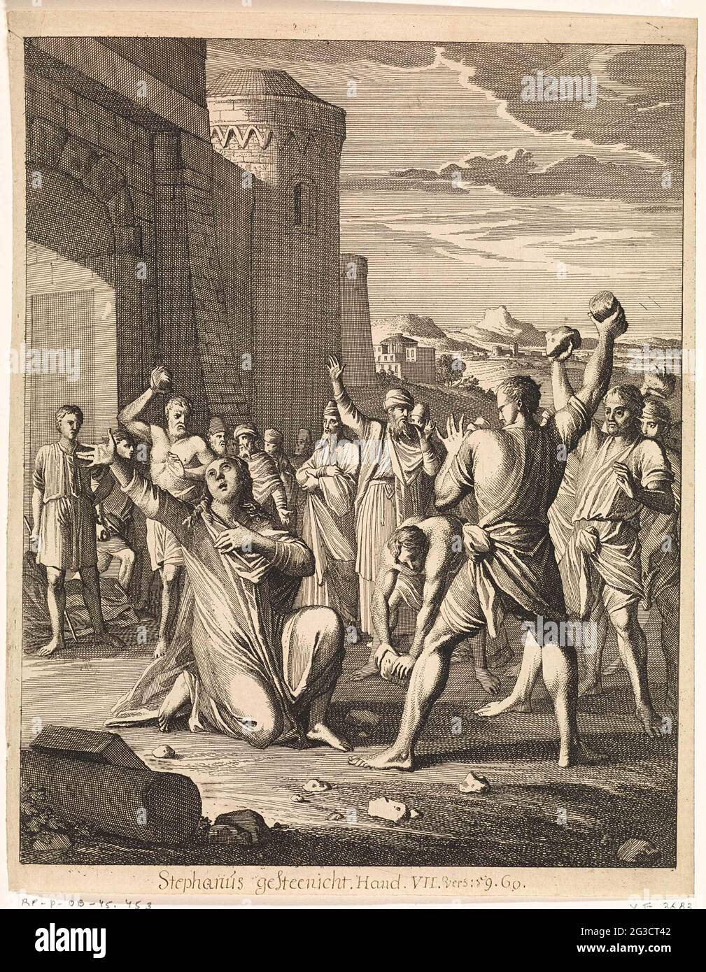 Stenigen van Stefanus outside the gates of Jerusalem Stock Photo - Alamy